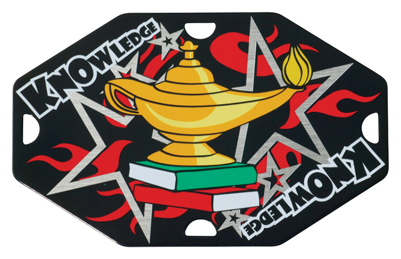 Aluminum Street Tags - Knowledge - Elite Promotional Marketing